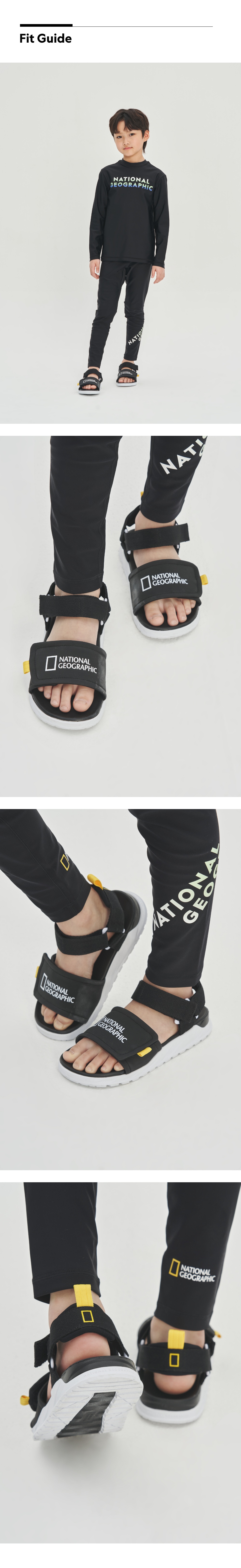 내셔널지오그래픽 키즈 K232KSD023 포르스 샌들 BLACK- KIDIKIDI