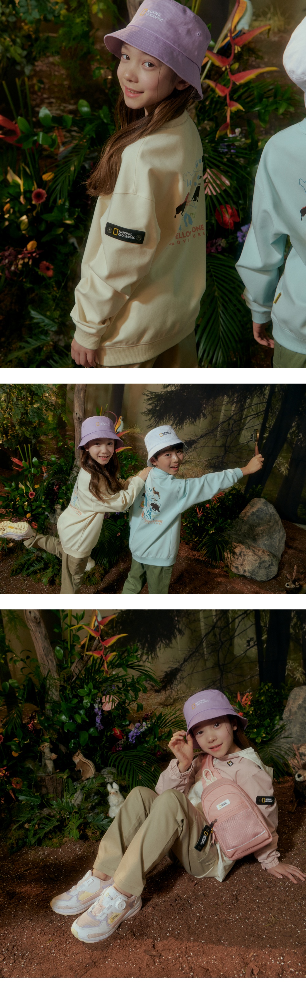 내셔널지오그래픽 키즈 K235KHA040 패커블햇 WHITE- KIDIKIDI