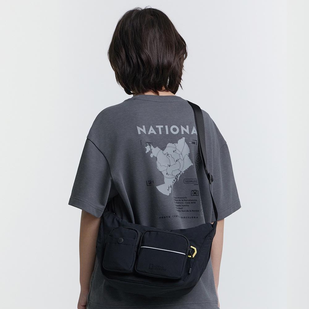 키즈 K255KCR130 어드벤쳐 크로스백 BLACK - N.STATION