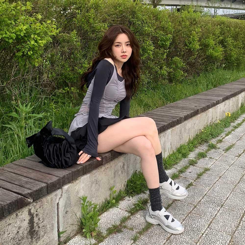 N252WSD323 하프문 MJ GREY - N.STATION